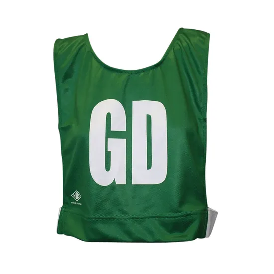 Netball Bibs Junior - Emerald & White