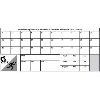 Control Punch Cards Pack of 100