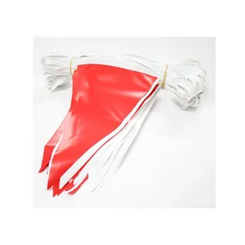 Vinyl Backstroke Flags - Red & White