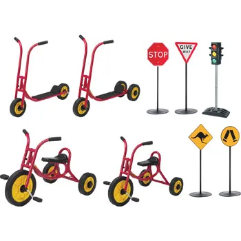 Trike & Scooter Road Sign Set of 9