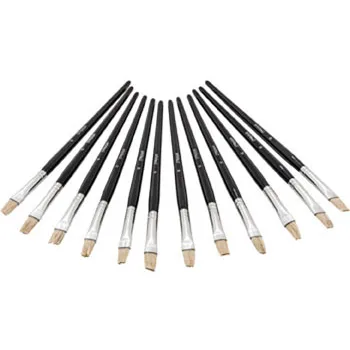 Flat Bristle Paint Brush Size 6 – Pack of 12