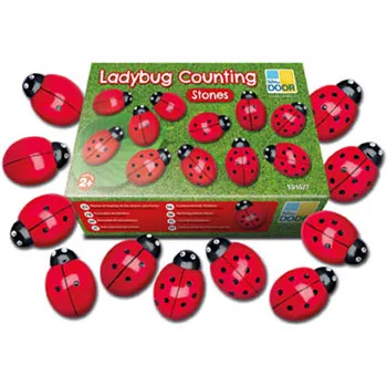 Ladybugs Counting Stones