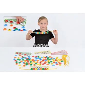 Number Sequence Lacing Beads 25mm