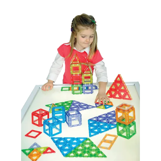 Translucent Magnetic Polydron Double Set - 192 Pieces