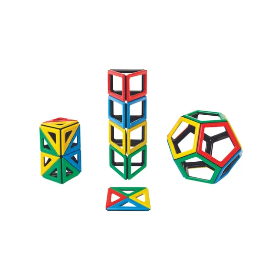 Polydron Magnetic Geometric Shapes Set – 48 Pieces - MTA Catalogue
