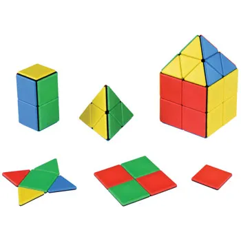 Solid Magnetic Polydron 48 Pieces