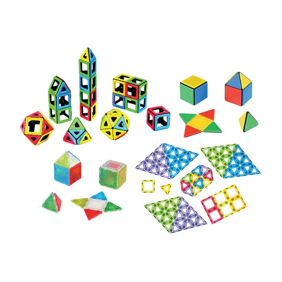 Polydron Magnetic Polydron Mixed Class Pack 1 – Maths Shapes Kit