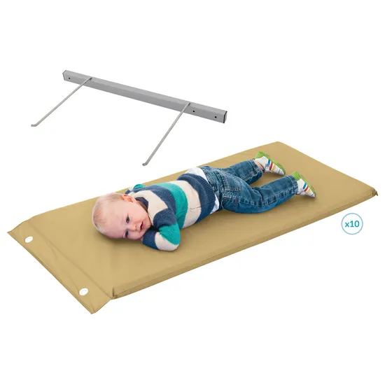 MTA Spaces - Wall Rack & 10 Mats - 2.5cm - Beige
